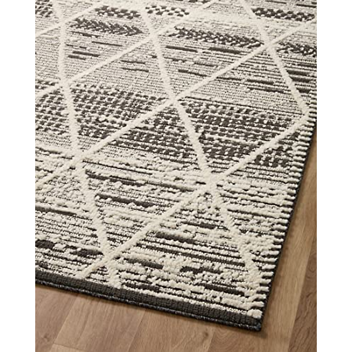 Loloi II Fabian Charcoal/Ivory 7'-10" x 10' Area Rug