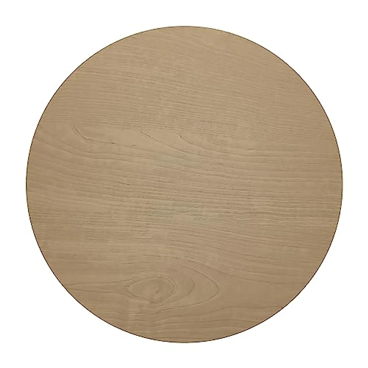 DAIVA CASA Orion Light 31 inch 3 Legs Round Table for 3 Person - Birch Solid Wood Kitchen & Dining Room Furniture - Mid Century Modern Scandinavian Style – Brown Table for Small Space