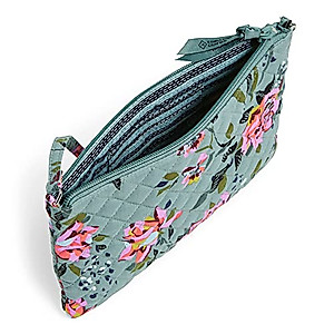 Vera Bradley Women's Cotton Convertible Wristlet With RFID Protection, Rosy Outlook - Recycled Cotton, One Size