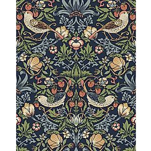 NextWall Aves Garden Peel and Stick Wallpaper (Midnight Blue)