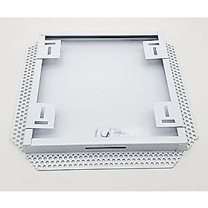 Access Door 10" X 10" Steel Access Panel Door with Plaster Bead Frame for Wall/Ceiling Application with Slotted Lock - [Outer Dimensions: 11" Width X 11" Height]