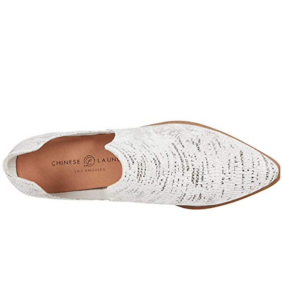 Chinese Laundry Women's Fortune Ankle Boot, White/Black, 8