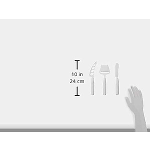 Fox Run Cheese Knife Set, 9.37 x 2.953 x 0.67 inches, Metallic,10690