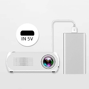 Mini Projector Led Portable Projector with HDMI Same Screen Projection Camper Apartment Essentials Classroom Must Haves Electronics for Men Tech Gadgets Birthday Gifts for Men Personalized Gifts