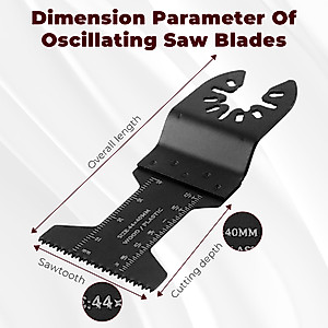 Vypart Universal Wood Metal Oscillating Multitool Quick Release Saw Blades - 24 PCS Dewalt Multi Tool Blades Kits - Fit for Dewalt Ridgid Ryobi Milwaukee Chicago Craftsman