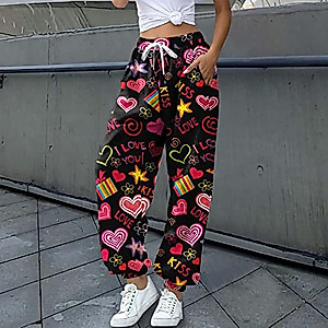 Rvidbe Sweatpants for Women with Zipper, Baggy Sweatpants for Women Wide Leg, Lounge Pants Women with Pockets, Women Casual Lounge Sweatpants Baggy Athletic Cinch Bottom Fit Lounge Pants