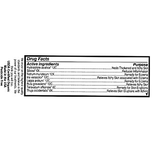 Forces of Nature Eczema Control, Organic Homeopathic Medicine, 0.37 Fl Oz, Soothing Eczema Treatment, Multi Symptom Relief from Dry, Itchy, Irritated Skin &amp; Flare-Ups, Steroid-Free Skin Care
