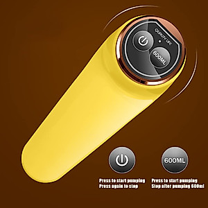 Water Bottle Pump for 5 Gallon Water Bottle Dispenser Pump SystemUSB Charging Automatic Drinking Water Pump Portable Electric Water Dispenser (Yellow)