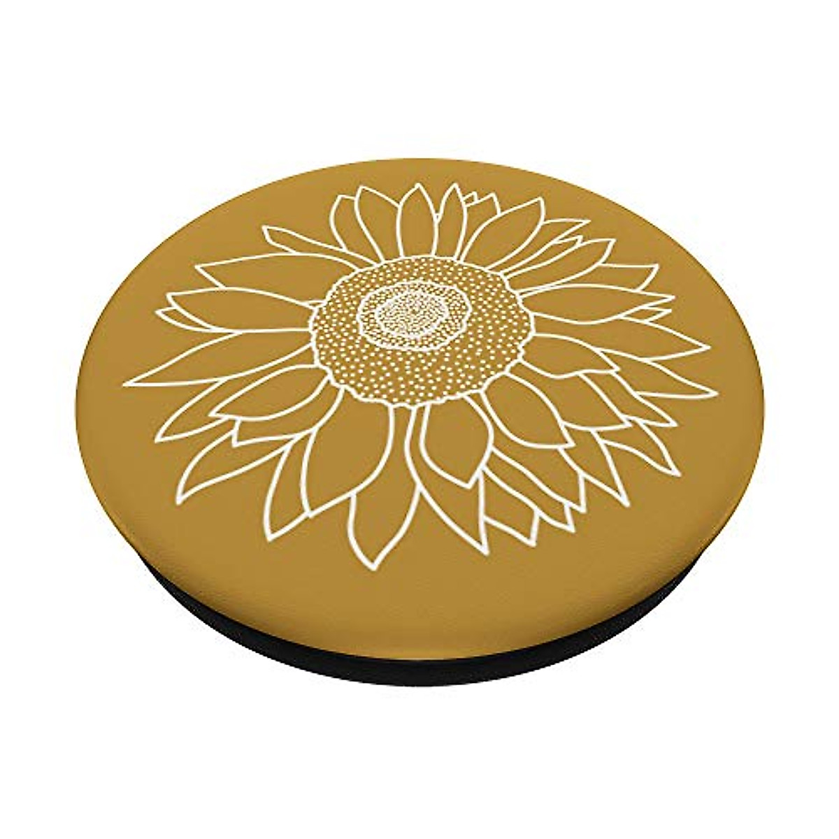 Sunflower Flower Floral Botanical Nature Mustard Yellow PopSockets PopGrip: Swappable Grip for Phones & Tablets
