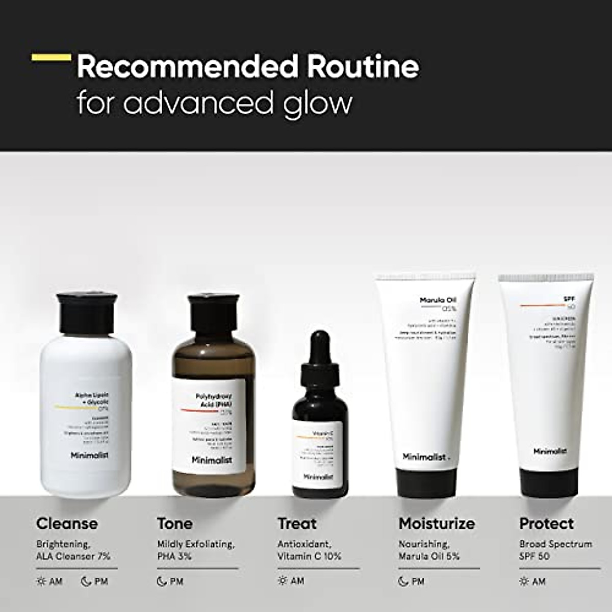 Minimalist 7% ALA & AHA Brightening Face Wash with Vitamin B5 For Hydration, Glycolic Acid For Exfoliation & Alpha Lipoic Acid For Glowing Skin | For Men & Women, 100 ml