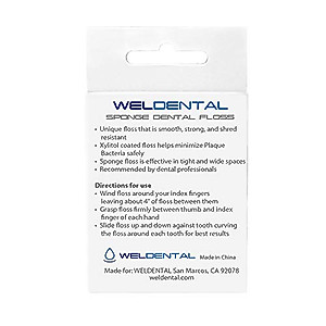 Weldental Xylitol Expanding Dental Floss 50m Available in Singles, 4-Packs, and 6-Packs