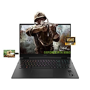 HP OMEN Gaming Laptop, 16.1" FHD 144Hz IPS, Intel Core i7-11800H, Windows 11 Home, 32GB RAM, 1TB SSD, GeForce RTX 3060, Long Battery Life, 32GB Durlyfish USB Card