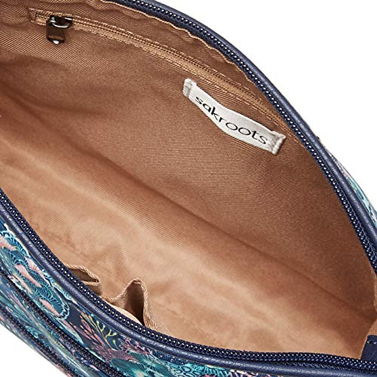 Sakroots Women's Bag in Eco-Twill, Multifunctional Purse with Adjustable Strap & Zipper Pockets, Sustainable & Durable Design, Royal Blue Seascape