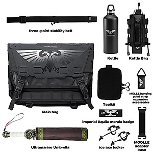 Starforged Imperium Mailer Bag Luxury Level Outdoor Waterproof Backpack Warhammer 40K Multifunctional Shoulder Bag