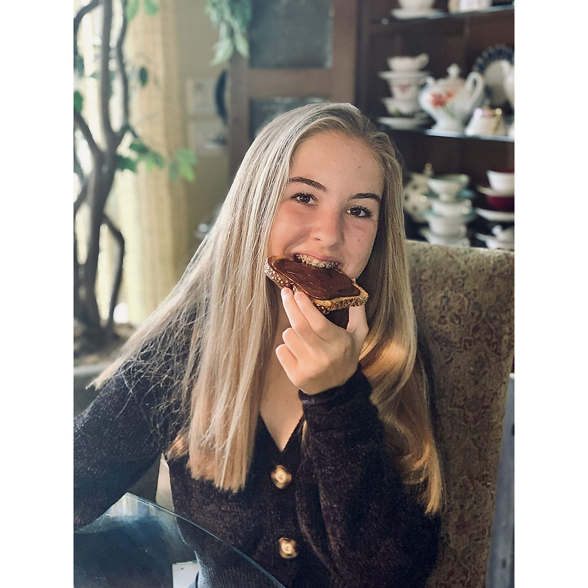 Diabetic Kitchen Sugar Free Hazelnut Cocoa Spread - Low Carb Chocolate Dessert Spread - Keto Treats & Snacks w/ 1 Net Carb & 9g Fiber