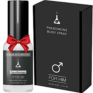 VIROCHEMISTRY Pheromones to Attract Women for Men (Gentleman) Body Spray - Bold, Extra Strength Human Pheromones Fragrance Body Spray - 50ml (Human Grade Pheromones to Attract Women)
