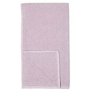 Amazon Basics Odor Resistant Textured Bath Towel, 30 x 54 Inches - 2-Pack, Lavender