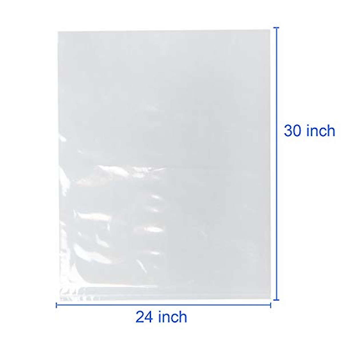 LazyMe Clear Basket Cellophane Shrink Bags, 24x30 inch, Shrink Wrap Bags Large, Clear, 20pcs