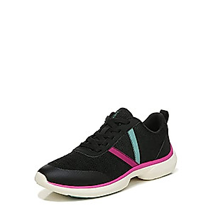 Vionic Women's Vortex Jolisa Lace Up Knit Athletic Shoes - Ladies Supportive Walking Sneakers That Include Three-Zone Comfort with Orthotic Insole Arch Support, Black 9 Medium