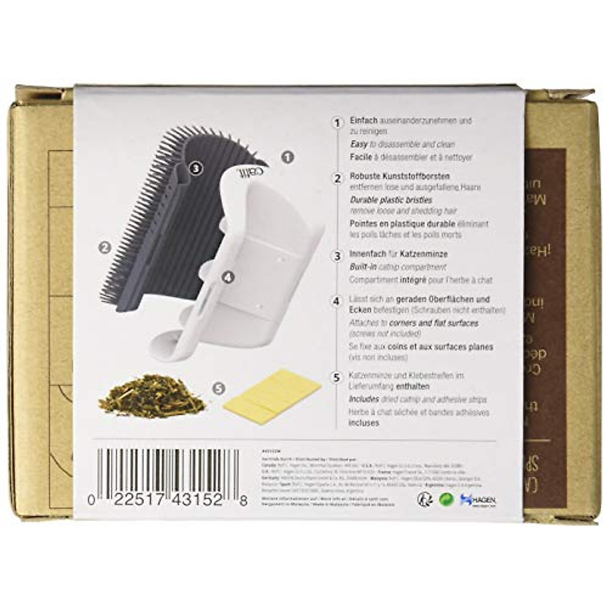 Catit Senses 2.0 Self Grooming Cat Brush and Interactive Cat Toy