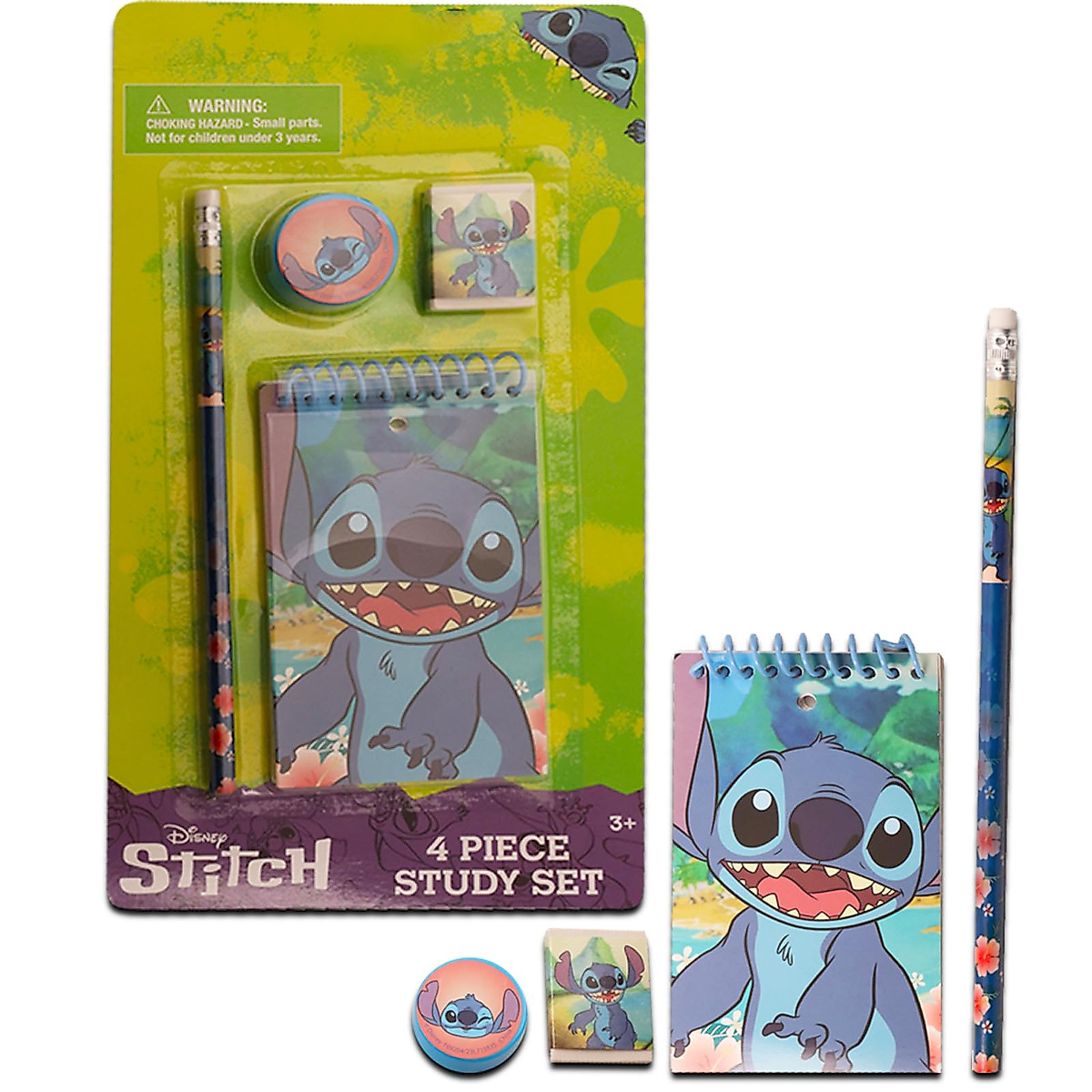 Lilo and Stitch Travel Bag Bundle - Stitch Travel Set with Bag, Notebook, Water Bottle, Stickers, More | Stitch Activity Set for Kids