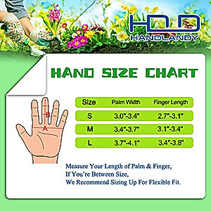 HANDLANDY Rose Pruning Gloves for Men & Women, Long Thorn Proof Gardening Gloves, Breathable Pigskin Leather Gauntlet, Best Garden Gifts & Tools for Gardener