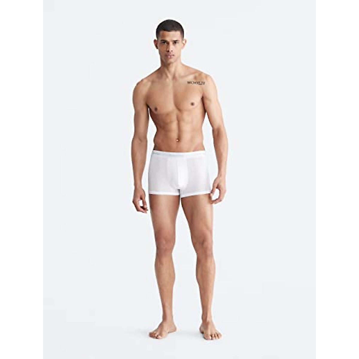 Calvin Klein Men's This is Love Pride Colorblock Cotton Underwear, White W/Persian RED, XL