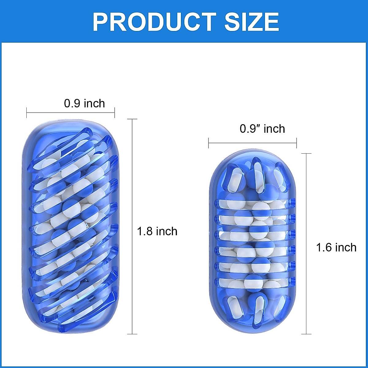 GoKBNY 20-Pack Humidifier Cleaner Filters Demineralization Cleaning Ball Cartridge For Almost Humidifiers/Water Tanks, Prevents Hard Water Build-Up，Eliminates White Dust and Odor, Purifies Water