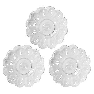 Deviled Egg Crystal Clear 9.5" Diameter Presence Serving Trays! Perfect for Any Party or Social Gathering! (3)