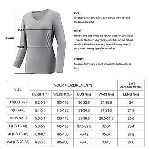 4-7 Pack Long Sleeve Shirts for Women,Moisture Wicking Shirts Long Sleeve Workout Tops for Women V Neck Hiking T-Shirts