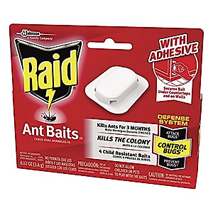 Raid Ant Killer Baits, For Household Use, Kills the Colony, Kills Ants for 3 Months, Child Resistant, 4 Count