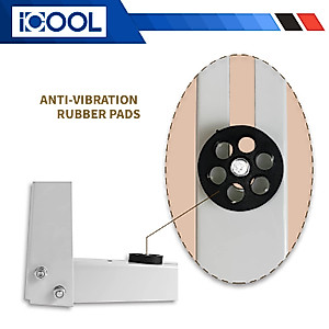 ICOOL Mini Split Wall Mounting Bracket (22" L x 19" H) for 9,000-36,000 BTU Universal Ductless Air Conditioners Heat Pumps Compressors, Outdoor Heavy Duty Foldable Condenser Bracket