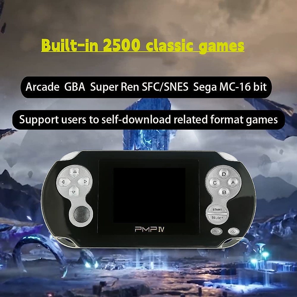 Handheld Games Consoles , Retro PMP4 Game Console Video Game Console Player 3.0 Inch Game Console with 2500 GBA System Classic Games