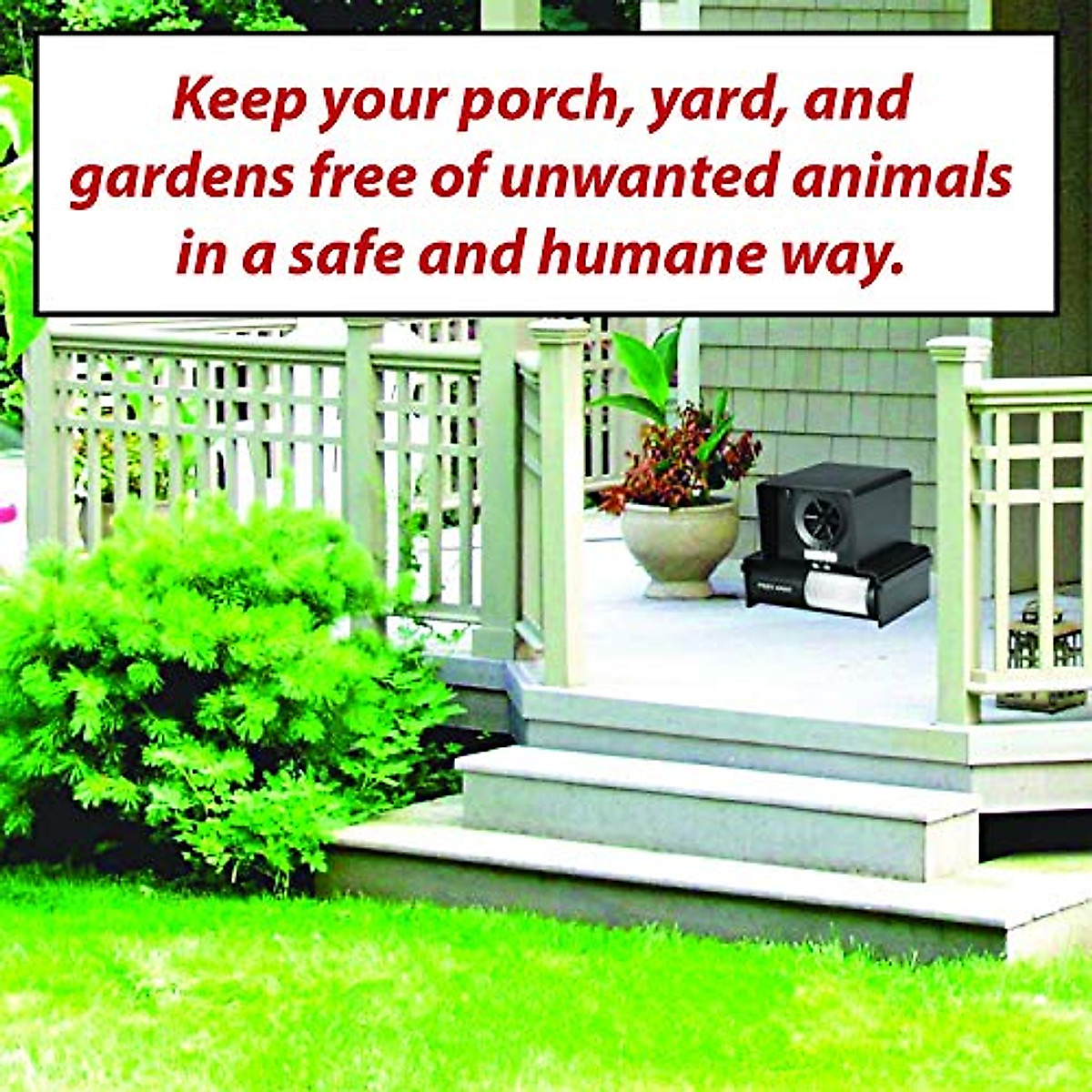 PREDATORGUARD PestAway Outdoor Animal & Cat with Motion Sensor Stops Animals Destroying Your Gardens & Yard