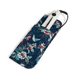 Vera Bradley Women's Cotton Heat Resistant Curling & Flat Iron Holder, Rose Toile - Recycled Cotton, One Size