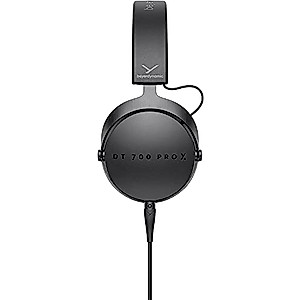 Beyerdynamic DT 700 Pro X Closed-Back Studio Headphones Bundle with Detachable Cable, Headphone Splitter, Extension Cable, and 6AVE Headphone Cleaning Kit