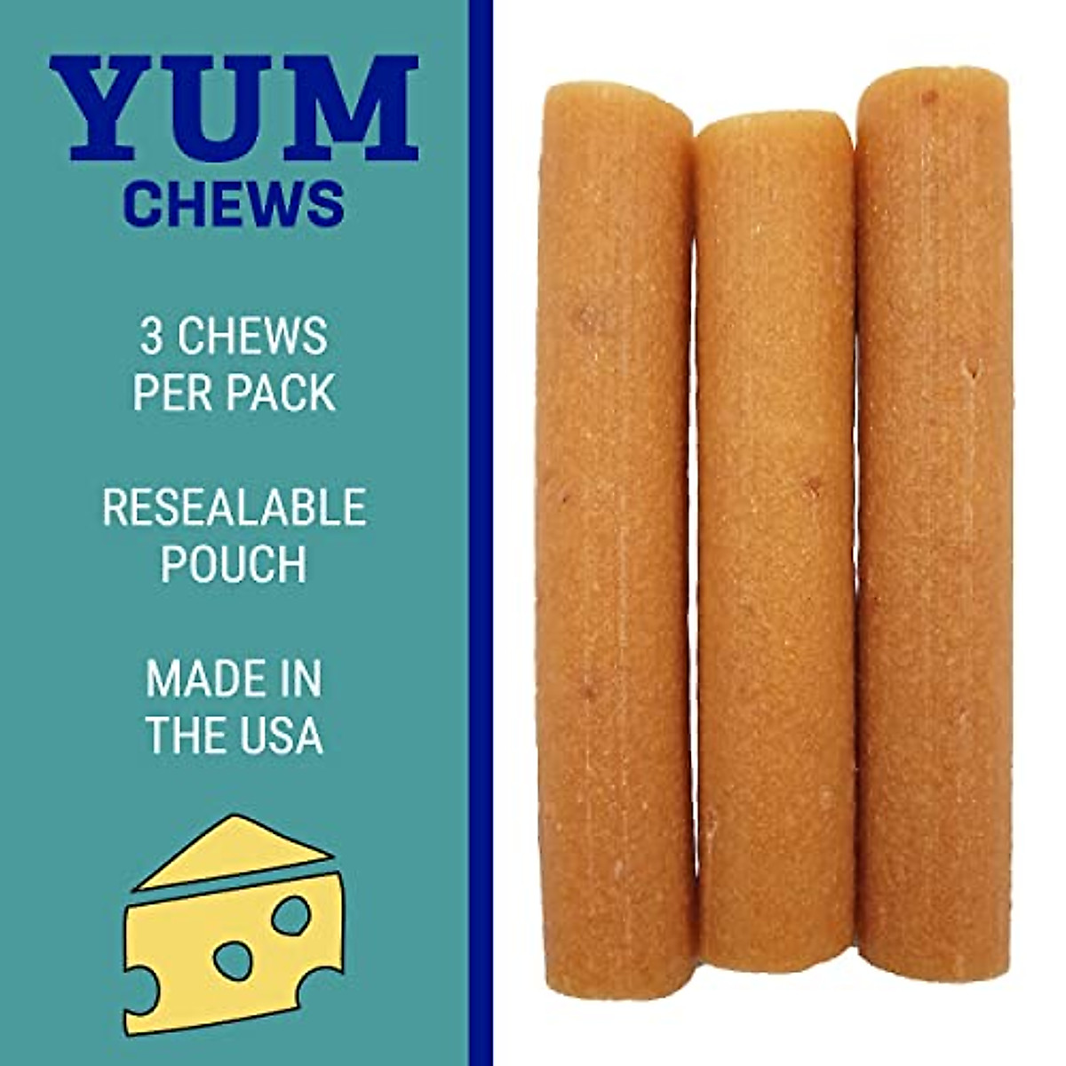 Himalayan Dog Chew Yak Cheese Dog Chews, 100% Natural, Long Lasting, Gluten Free, Healthy & Safe Dog Treats, Lactose & Grain Free, Protein Rich, Medium, 4.5 oz