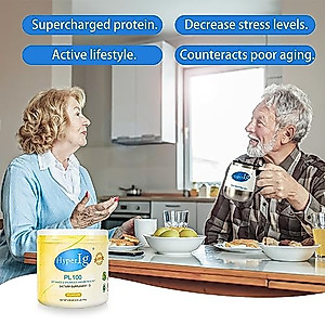 HYPERIG PL-100 2 Pack Protein Powder & 1 Auto Stirring Mug Original Hyperimmune Egg Supplement with Immune Components Magnetic Mug Stainless Steel 31 (4.5g) Servings by BeyondIgY