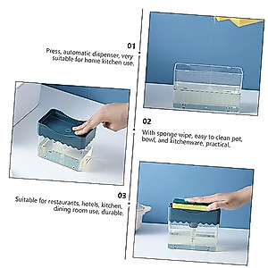 LIGHTAOTAO 1PC Presser foaming Dispenser Sink Sponge Kitchen Sink Sponge Tray Hand wash Dispenser 2 in 1 Kitchen Sponge Holder Sink Dispenser abs Soap handwashing Fluid