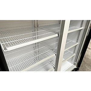Elite Kitchen Supply Commercial ETL NSF 47" 34.4 cu. ft. Display Merchandiser Refrigerator with Glass Doors in Black