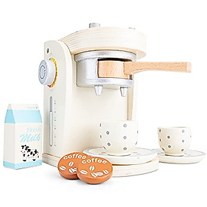 New Classic Toys 10705 Coffee Maker, Multicolor (White), 3 years to 9 years