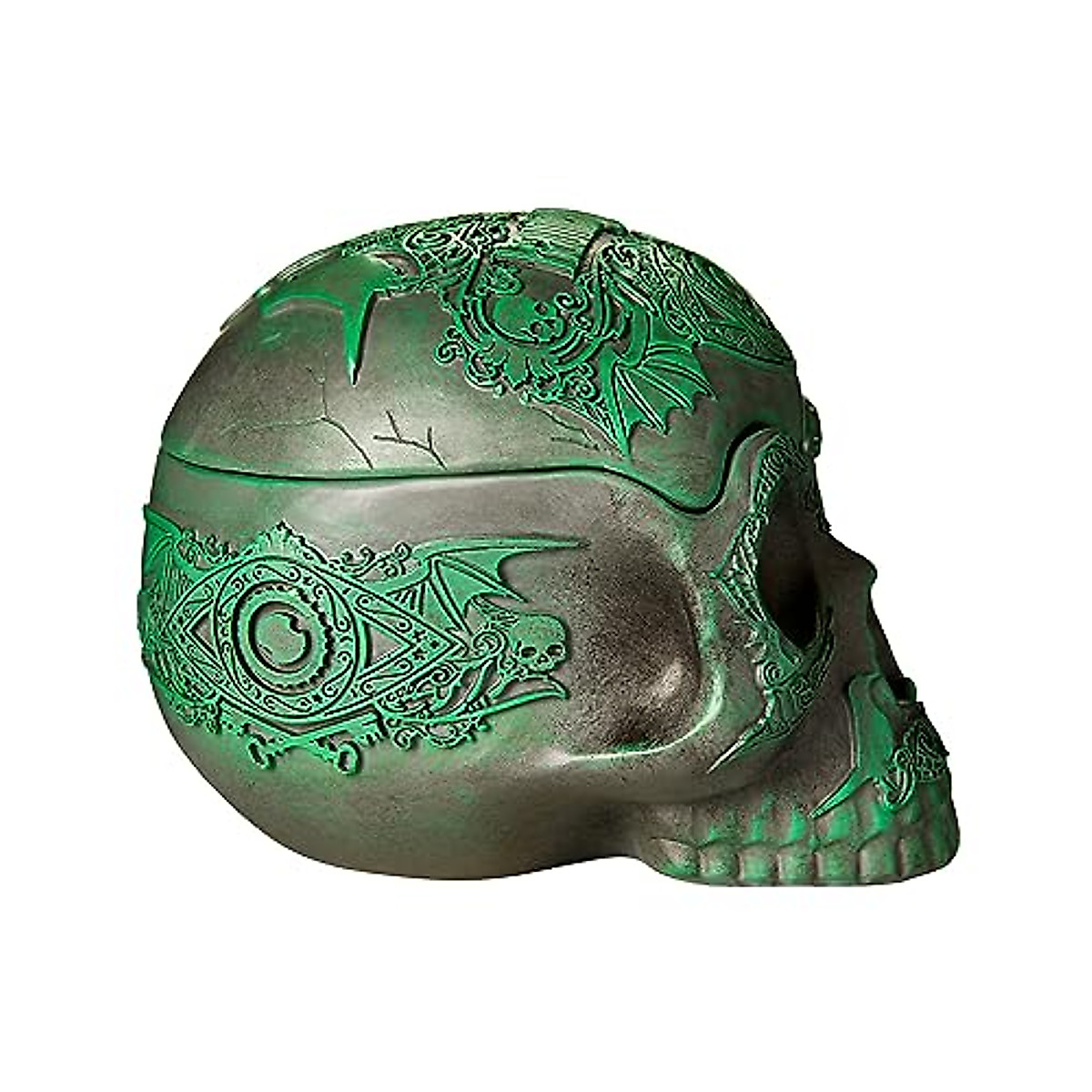 Spirit Halloween Disney's The Haunted Mansion Tabletop Skull | Officially Licensed | Home Décor | Horror Décor | Skull Decoration