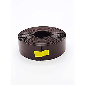 KOMORAX Dark Brown 2" Wide 20' Length Chair Vinyl Strap Strapping for Patio Lawn Garden Outdoor Furniture Matte Finish Color