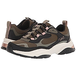 Ryka Women's Noriko Walking Shoe Dark Olive Exotic 8.5 W
