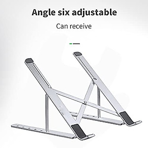 SDGH Folding Laptop Stand Ventilated Aluminum Cooling Adjustable Portable Desktop Stand Tablet Holder for Stand