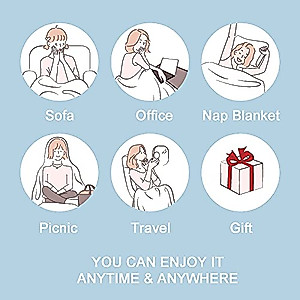 FY FIBER HOUSE Fleece Throw Blankets Thick Sherpa Blanket Soft Throws Plush Cozy Baby Chenille Throw Blanket for Sofa - 50x60 Inches, Blue