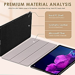 Smart Slim Case for Lenovo Tab P11 2020 (TB-J606F) & Tab P11 Plus 2021 (TB-J616F/J607F) ,【Auto Sleep/Wake】Ultra Thin Folio Leather Protective Book Cover Hard Back Shell+Tri-fold Magnetic Stand/Closure