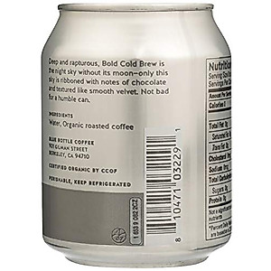 Blue Bottle Coffee, Cold Brewed Coffee, Bold, 8 Fl Oz