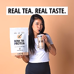 Classic Milk Tea Protein Powder | 25g Grass-Fed Whey Protein Isolate Powder | Gluten-Free & Soy-Free Bubble Tea Protein Drink | Real Ingredients & Lactose-Free | 19 Servings
