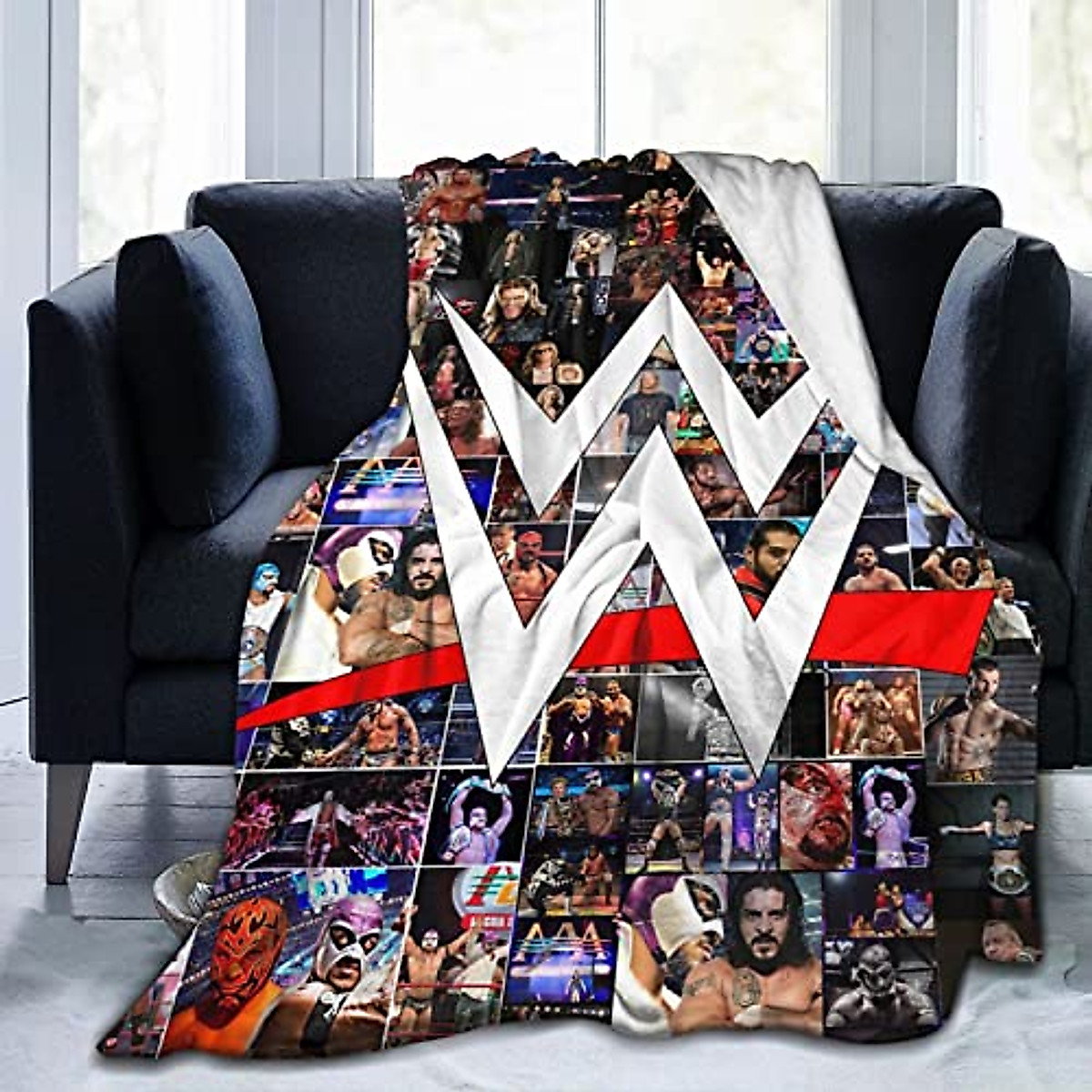 Thow Blanket Flannel Fleece Blanket Ultra Soft Lightweight Throw Blanket for Bed Couch Living Room 80"X60"